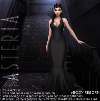 Second Life Marketplace - Asteria"Nova"[REBORN/Kupra/Legacy/Maitreya/Bel/HG] Dress Ivory